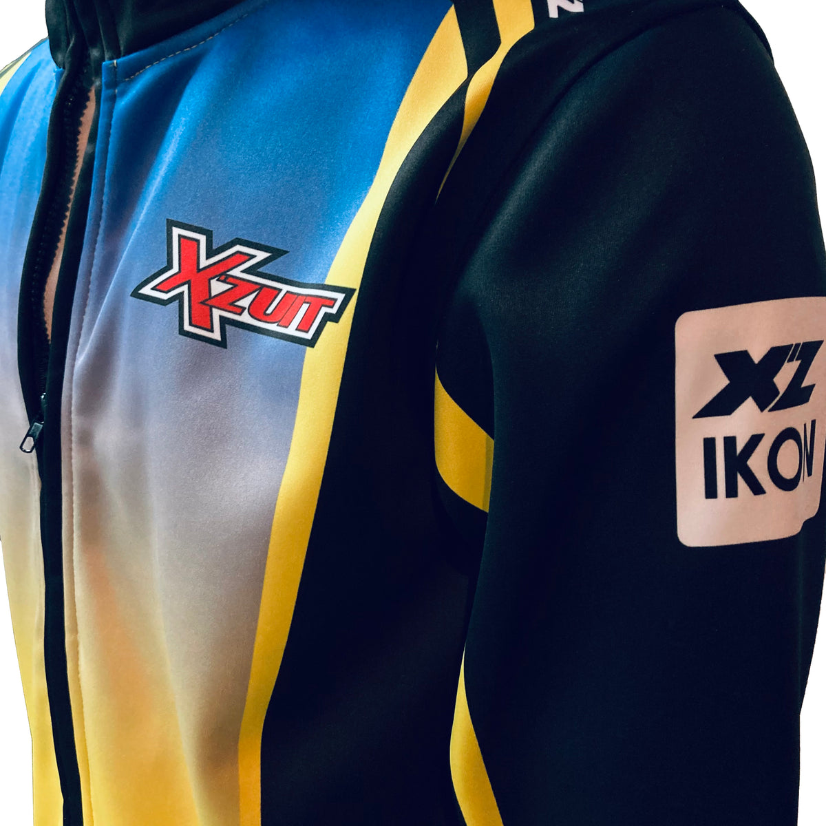 Unisex Gradient Zip-Up Long Sleeve Jacket